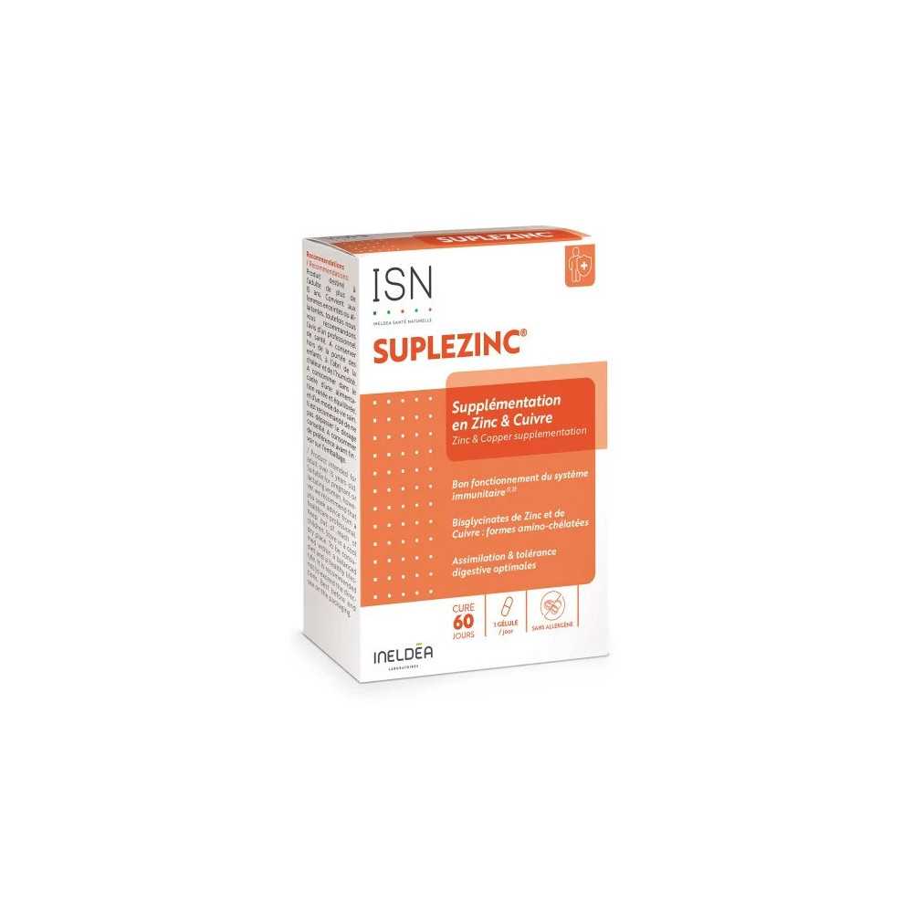 Ineldea Santé Naturelle Suplezinc 60 Gélules