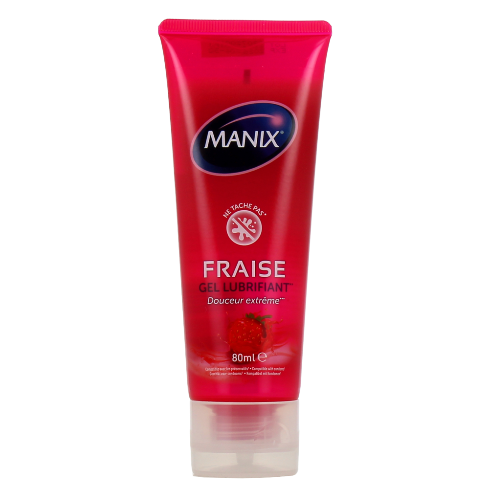 Manix Gel Lubrifiant Fraise 80Ml